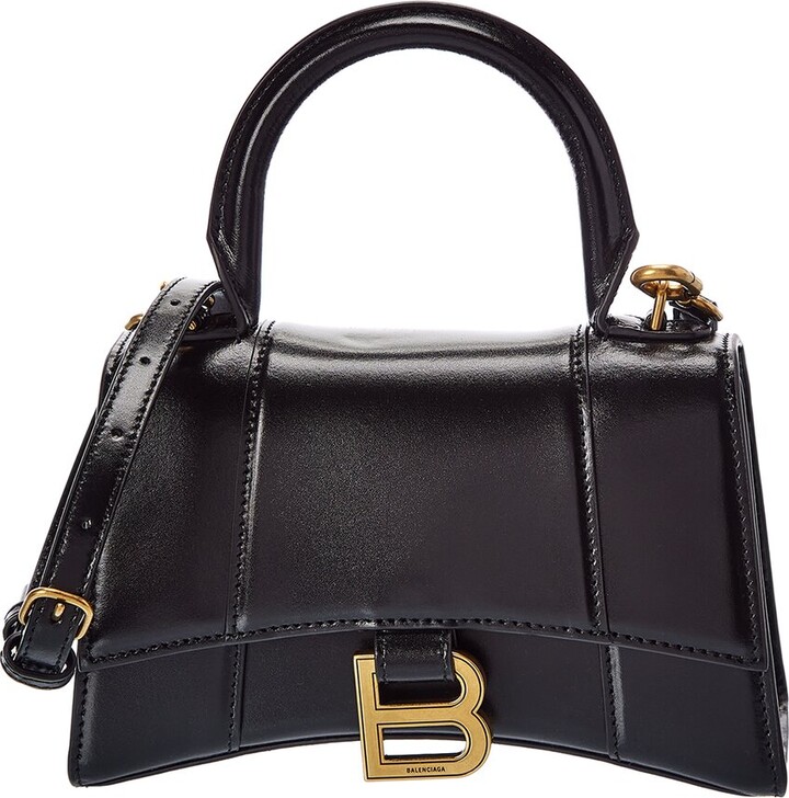 Balenciaga Hourglass Xs Leather Top Handle Satchel - ShopStyle