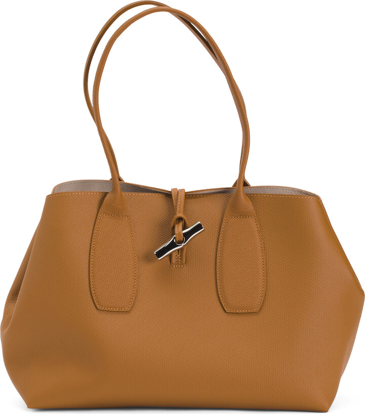 Longchamp Roseau Leather Satchel - ShopStyle Shoulder Bags