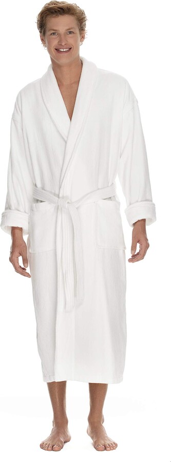 BOCA BT TERRY Boca Terry Mens Robe - 100% Cotton Shawl Collar Velour ...