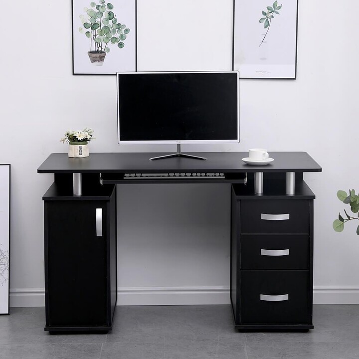Home Source Saturn 3 Drawer Computer Storage Desk - ShopStyle