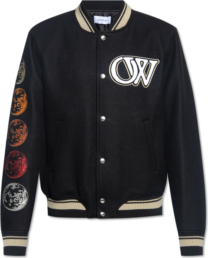 Off-White Black Bomber Jacket - ShopStyle
