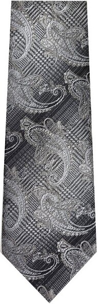 The Dapper Tie TheDapperTie Men' Black And White Pailey Necktie with ...