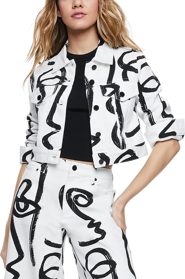 Alice + Olivia Koketit Chloe Boxy Cropped Jacket - ShopStyle