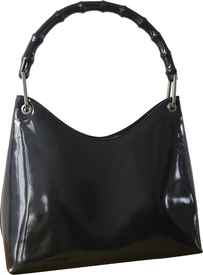 Gucci Bamboo vinyl handbag - ShopStyle Shoulder Bags