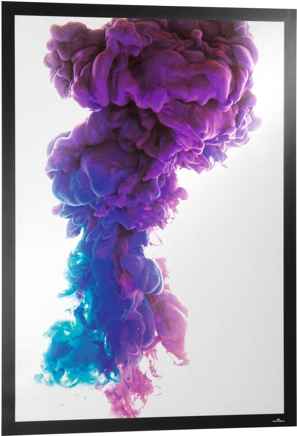 Durable DURAFRAME UV Poster Adhesive Magnetic Signage Frame - A1 Black ...