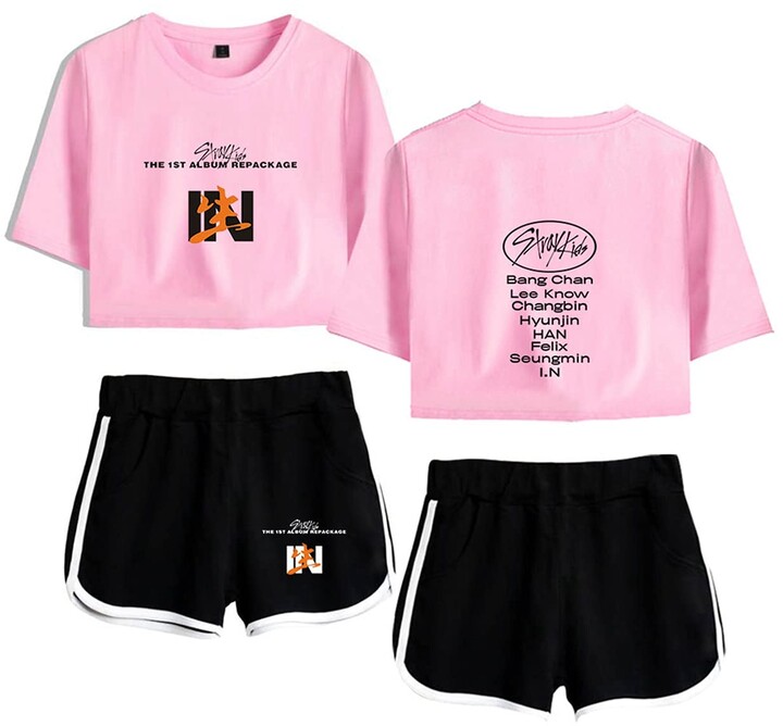 ADMIME Stray Kids The 1ST Album REPACKAGE Women Short Sleeve Pajamas ...