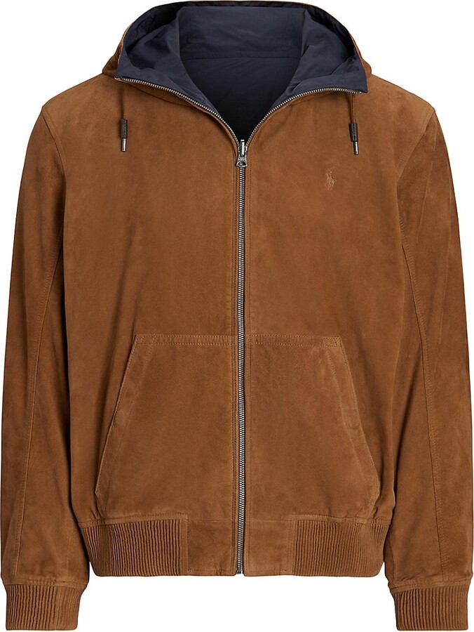 Polo Ralph Lauren Reversible Suede Bomber Jacket - ShopStyle