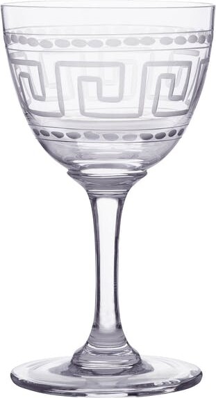 The Vintage List A Set Of Six Crystal Liqueur Glasses With Greek Key ...