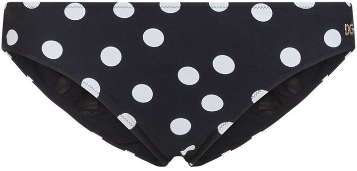 Dolce & Gabbana Polka-Dot Bikini Bottoms - ShopStyle Two Piece Swimsuits