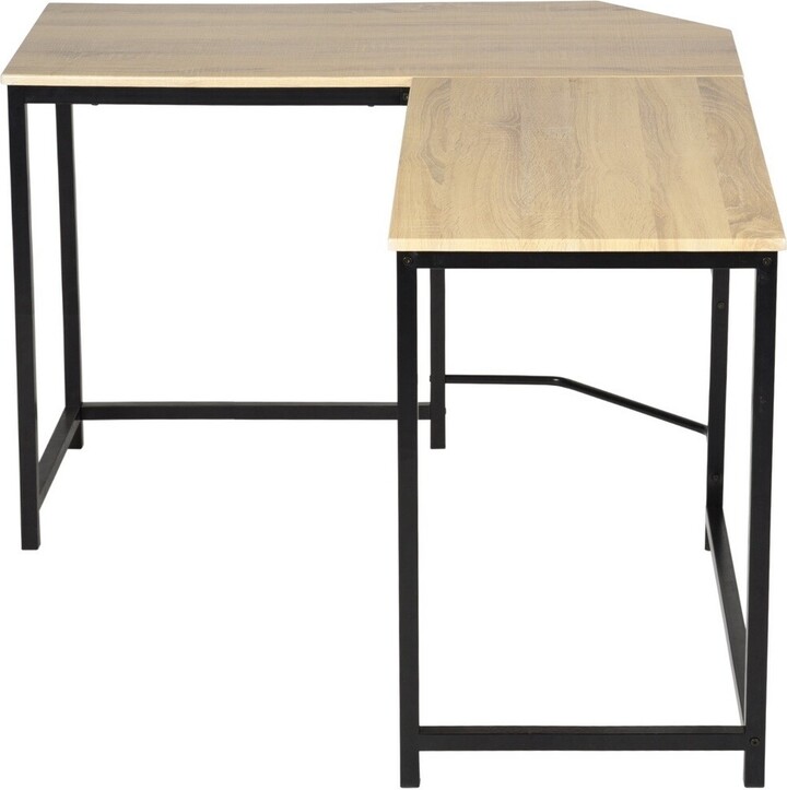 L Shaped Computer Desk PC Laptop Table Wood Workstation - ShopStyle