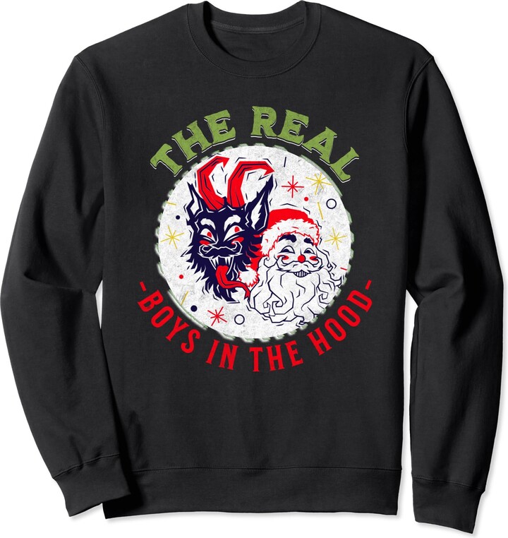 The T Spot Festive Hood Duo : Infamous Krampus Santa Christmas clash ...