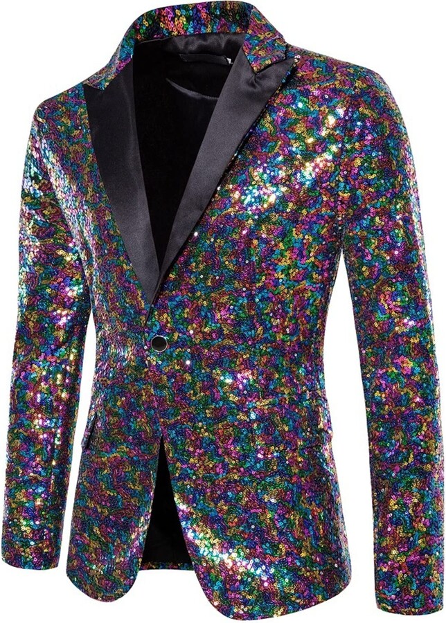 BOTCAM Softshell Jacket Men's Summer Party Dinner Prom One Button Suit ...