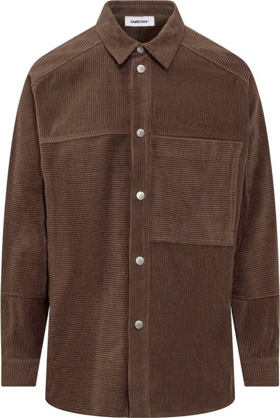 Ambush Button-Up Corduroy Overshirt - ShopStyle Jackets