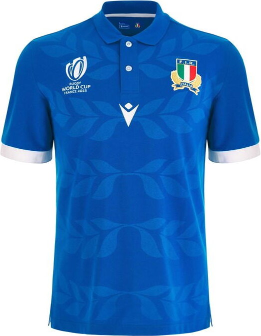 Macron Italy Rugby Home Polo Shirt 2023 2024 Adults - ShopStyle
