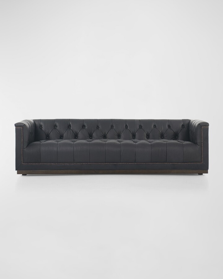 Four Hands Maxx Leather Sofa - 95" - ShopStyle