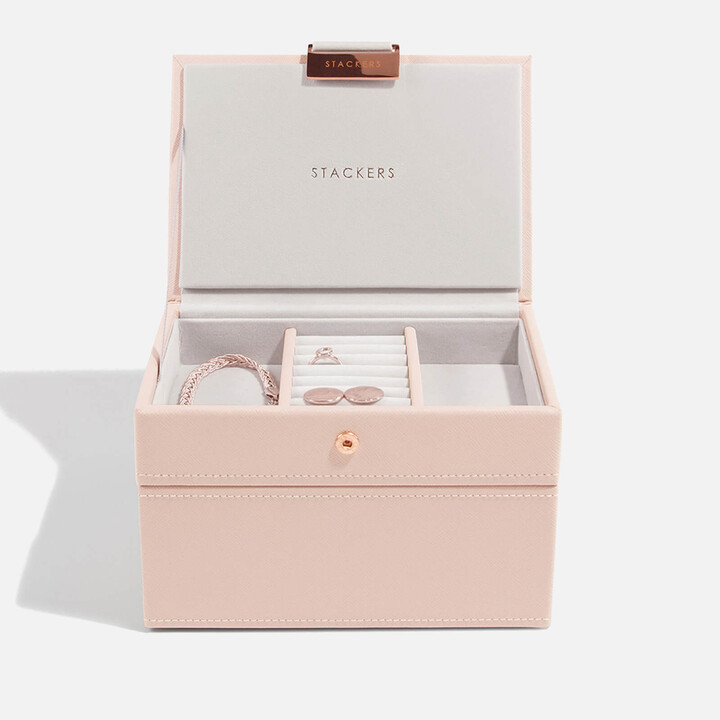 Stackers Mini 2 Set Jewellery Box - Blush - ShopStyle