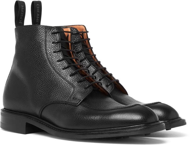 Cheaney Richmond Pebble-Grain Leather Boots - ShopStyle