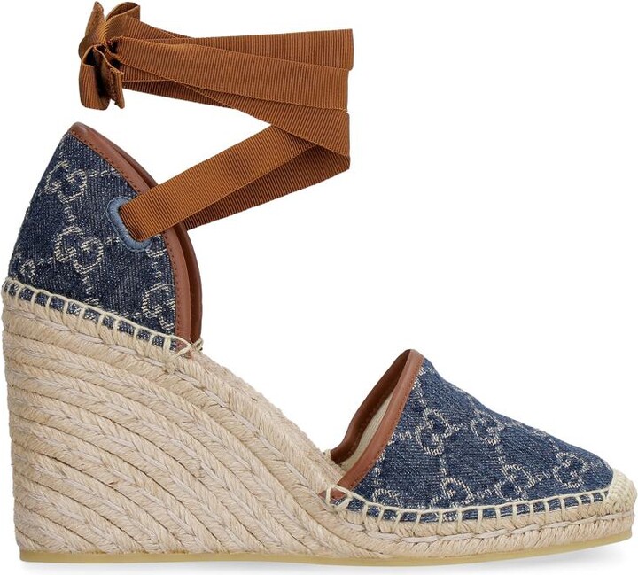 Gucci Jute Wedge Espadrilles - ShopStyle