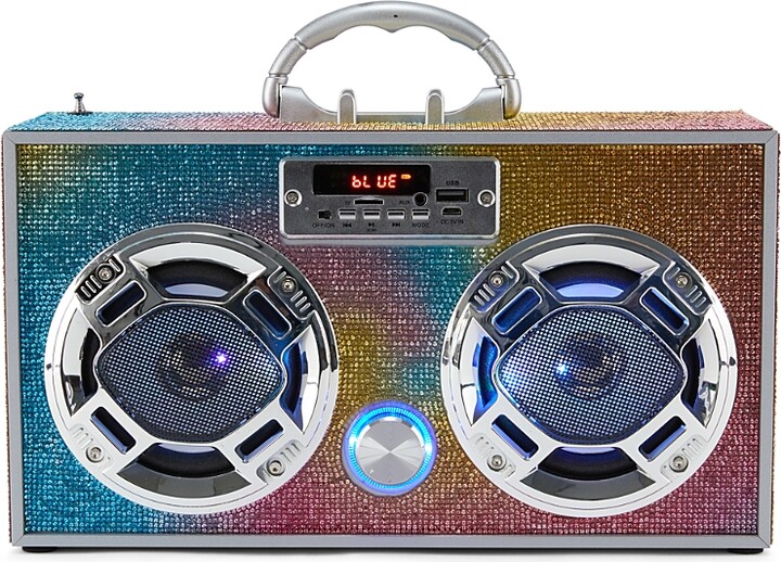 Unisex Wireless Express Bling Bluetooth Boombox with Fm Radio and Led ...