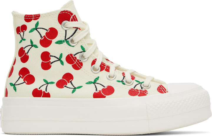 Converse Off-White Chuck Taylor All Star Lift Platform Cherries High ...