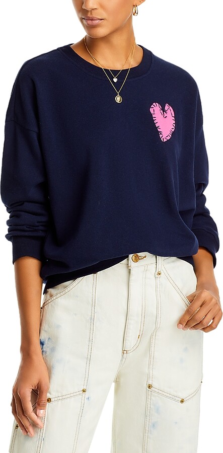 Female Aqua x Kerri Rosenthal Heart Patch Sweatshirt - 100% Exclusive ...