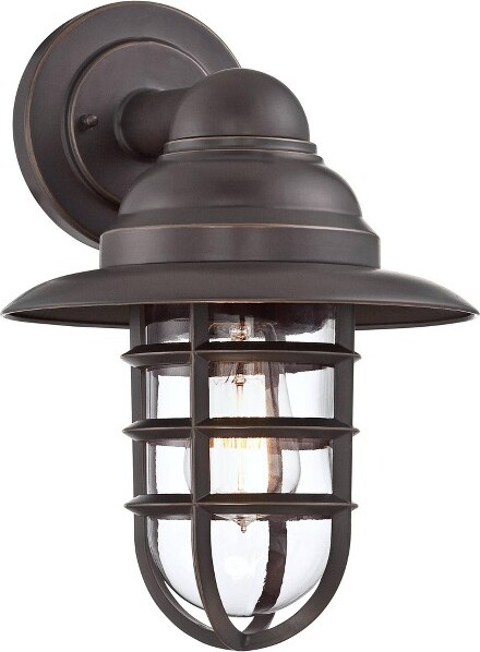 John Timberland Rustic Industrial Farmhouse Outdoor Wall Light Fixture ...
