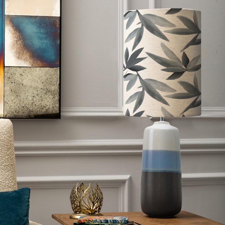 Voyage Maison Nama Table Lamp with Silverwood Shade Silverwood Blue ...