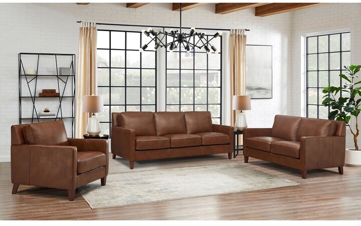Hydeline Usa Hydeline Ashby Top Grain Leather Sofa Sets Sofa Loveseat