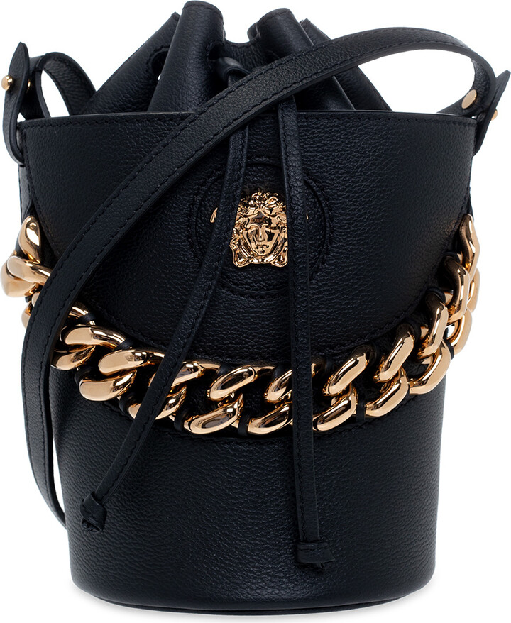 Versace ‘La Medusa’ Bucket Bag - Black - ShopStyle