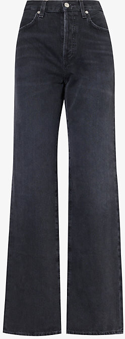 Citizens of Humanity Womens Prophecy Annina Whiskered Wide-leg High ...