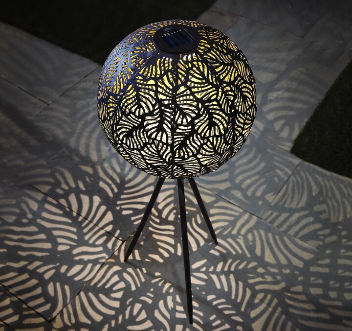 mysmartbuy Leaf Effect Solar Powered Sphere Light - 80 x 29cm Warm LED ...