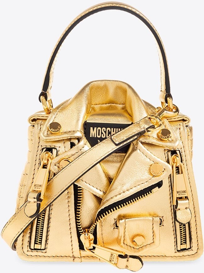 Moschino Mini Leather Biker Shoulder Bag - ShopStyle