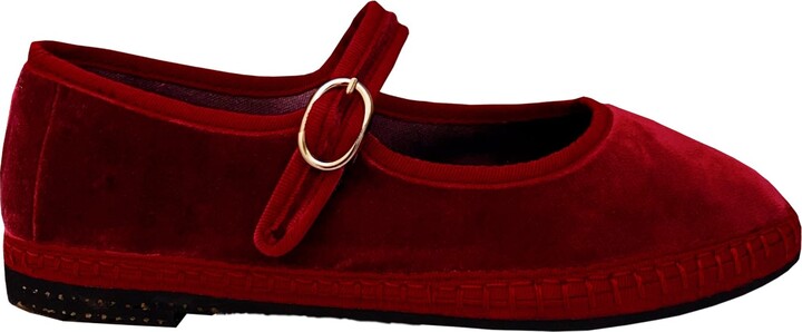 Flabelus Women's Red Lucrecia Mary Jane - ShopStyle Flats