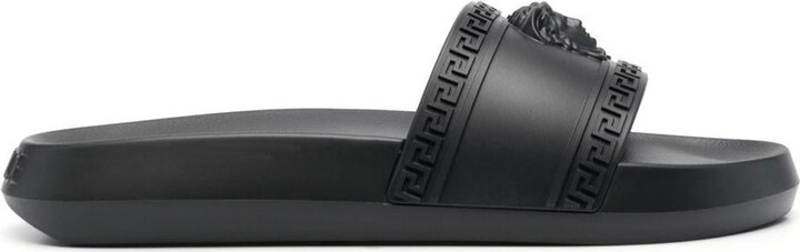 Versace Medusa rubber sliders - ShopStyle Flip Flop Sandals