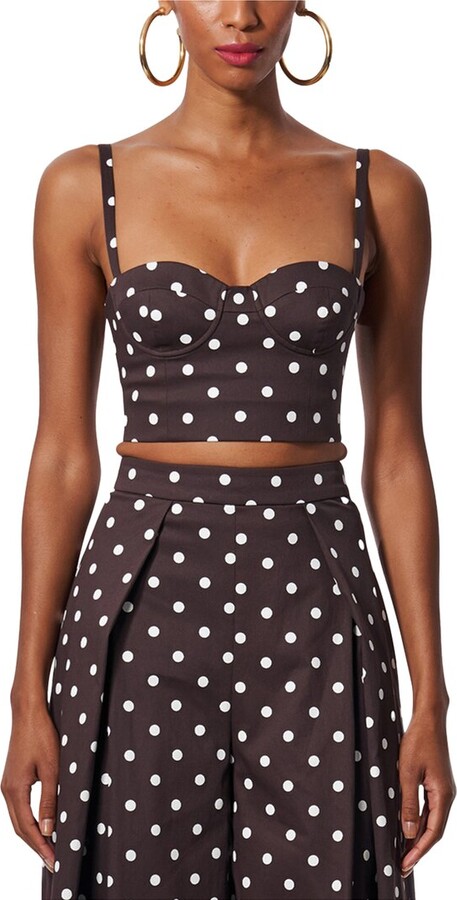 Carolina Herrera Thin Strap Bustier Crop Top - ShopStyle