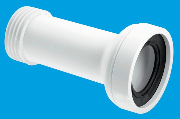 McAlpine WC-CON2B Straight Adjustable Length Rigid WC Connector ...