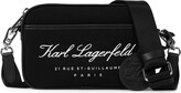 Karl Lagerfeld Paris Hotel canvas crossbody bag - ShopStyle