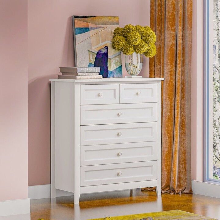 TiramisuBest 6-Drawer Wooden Dresser Storage Cabinet - ShopStyle