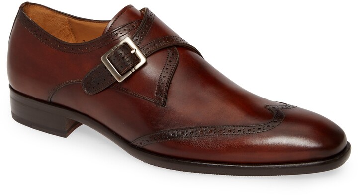 Mezlan Forest Single Monk Strap Wingtip Shoe - ShopStyle Slip-ons & Loafers
