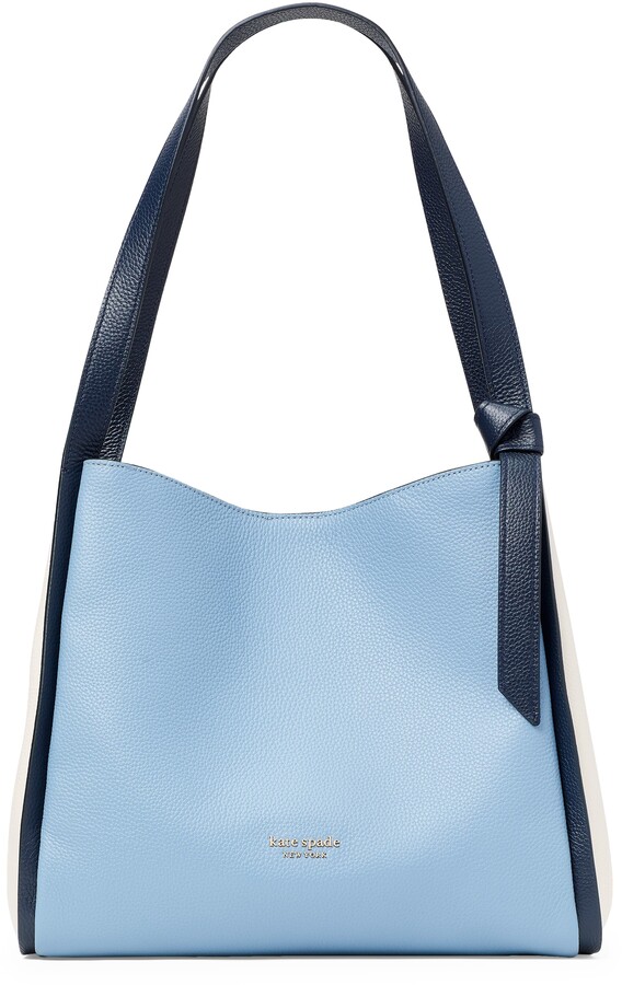 Kate Spade Knott Colorblocked Pebble Leather Tote - ShopStyle