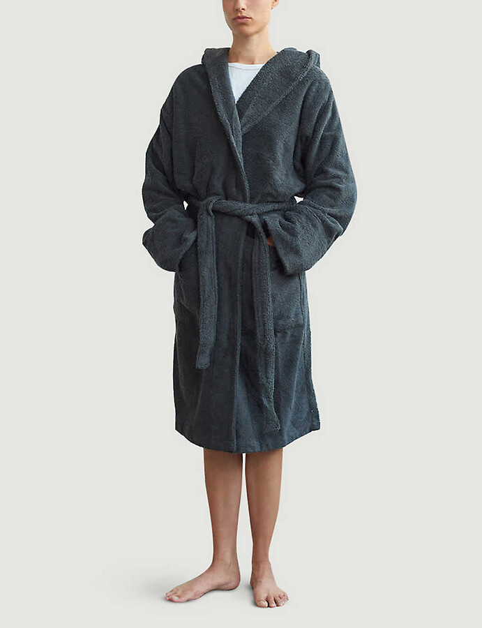 Tekla Hooded organic-cotton dressing gown - ShopStyle Nightgowns