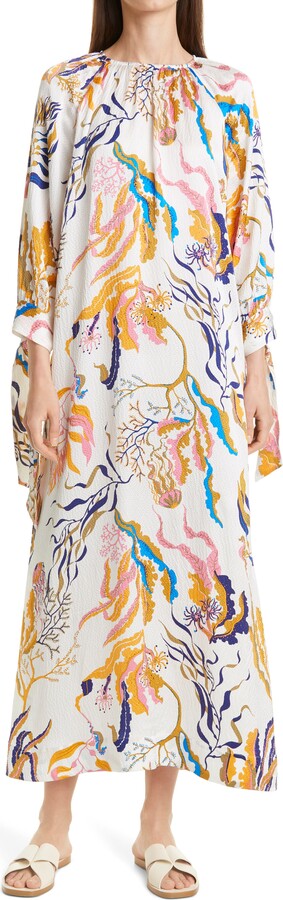 Rodebjer Wava Print Hammered Silk Maxi Dress - ShopStyle