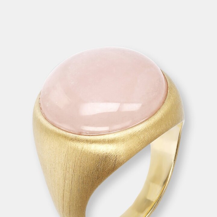 Etrusca Gioielli Signet Ring With Stone - ShopStyle