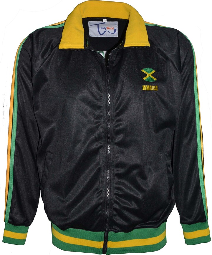 Trendy World Men's New Collared Rasta & Jamaica Jacket's Shinning Soft ...