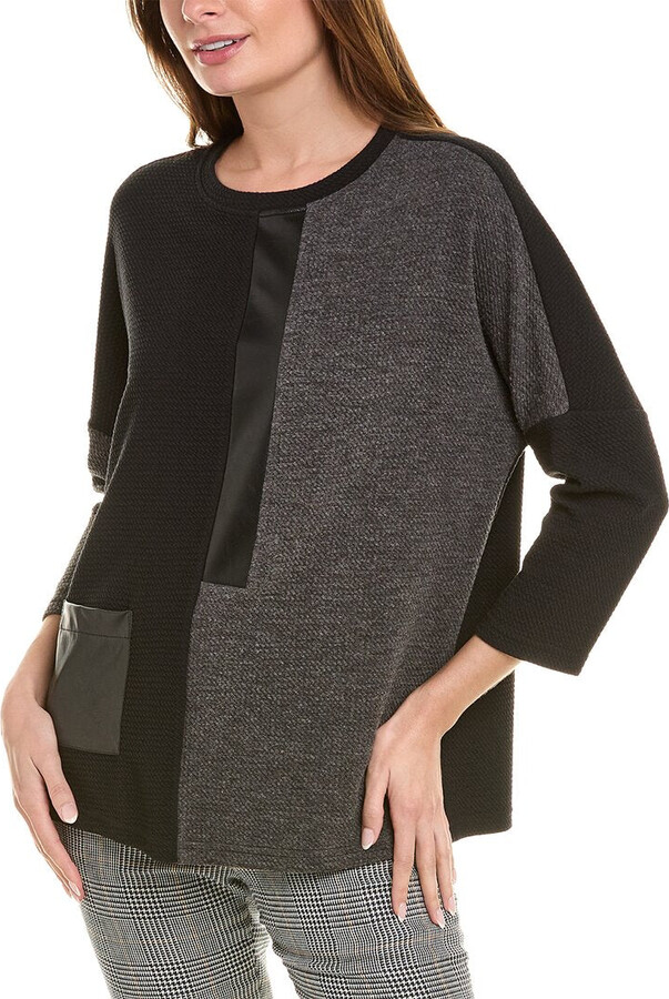 Joseph Ribkoff Two-Tone Top - ShopStyle