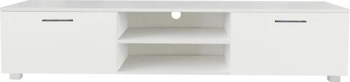 Simplie Fun White Tv Stand for 70 Inch Tv Stands, Media Console ...