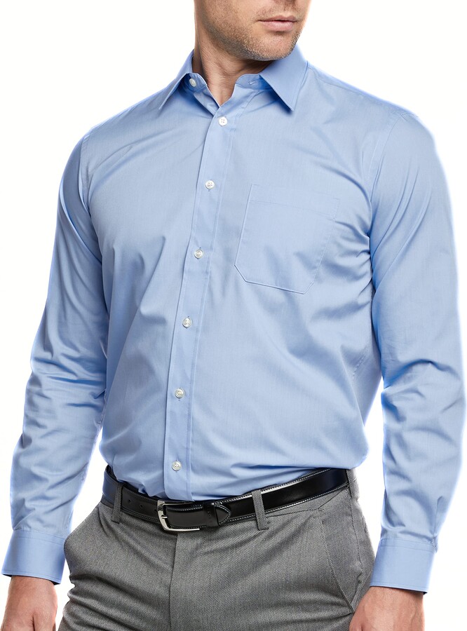 Double Two Men's Shirts Long Sleeve Smart Casual Regular Fit Wedding ...