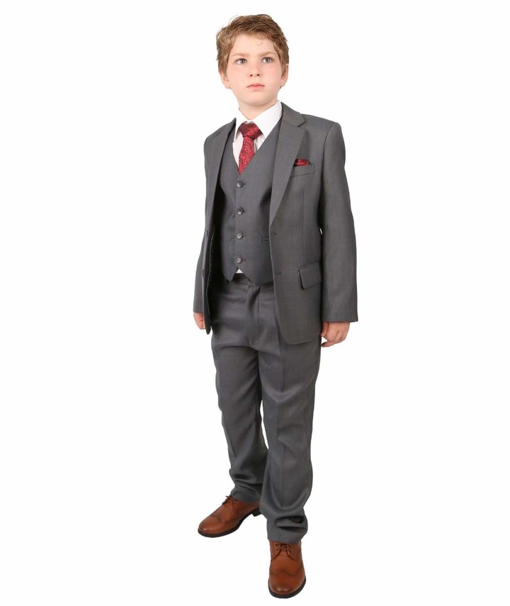 Sirri Italian Design Boys Suits in Grey All in one Formal Page Boy ...