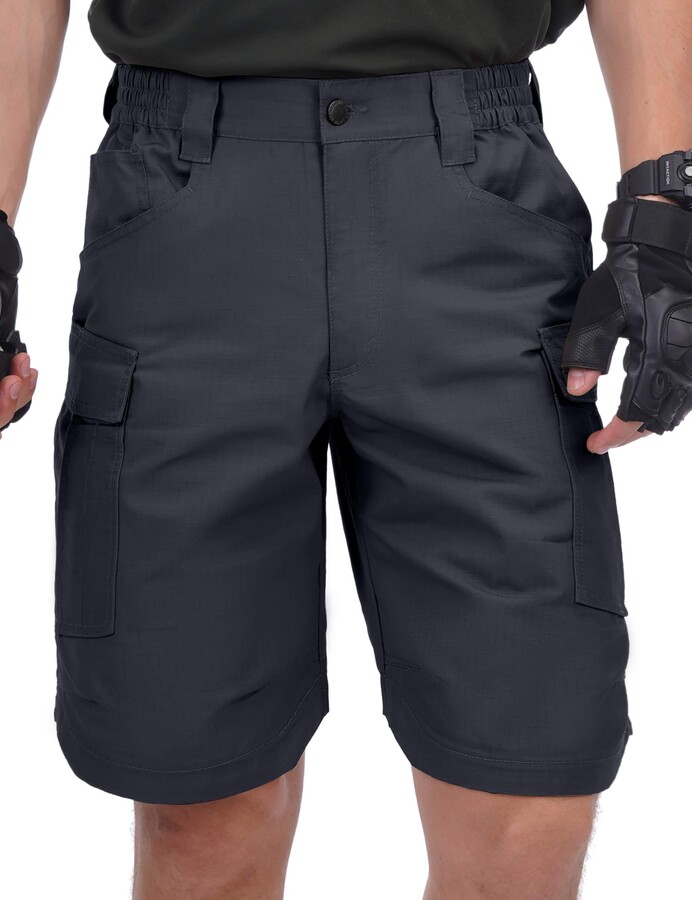 HARD LAND Men's Cargo Work Shorts Waterproof Tactical Shorts Combat ...