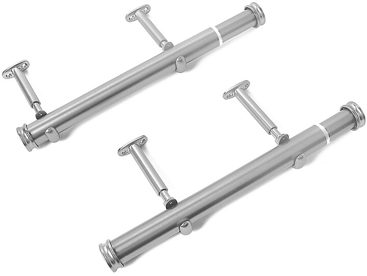 Cambria Premier 12 To 20" Side Mount Curtain Rods In Brushed Nickel ...